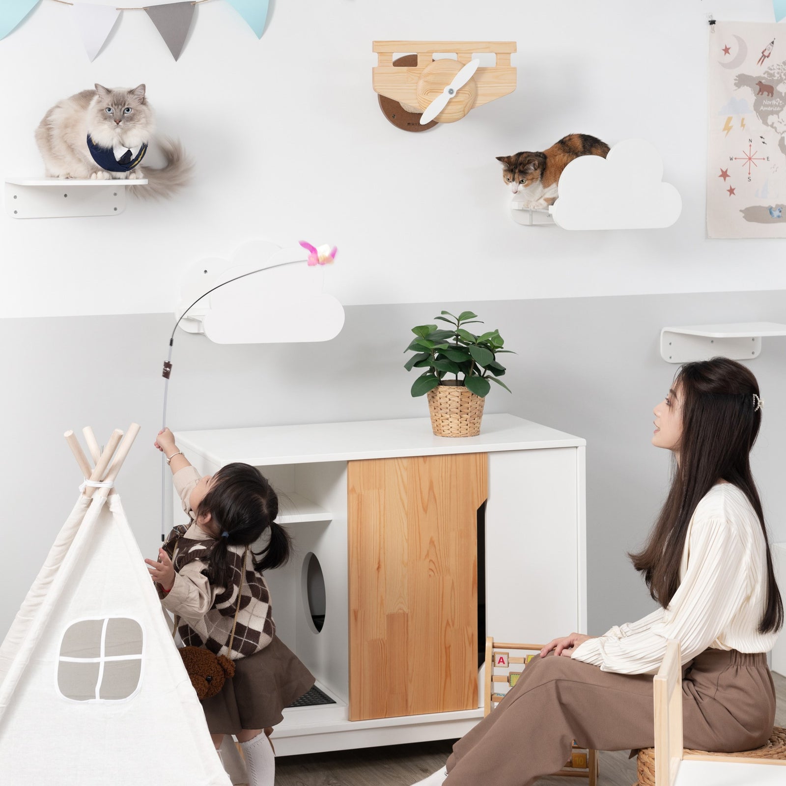 【キャットステップ】MYZOO-LACK( 2pics）（全3色）